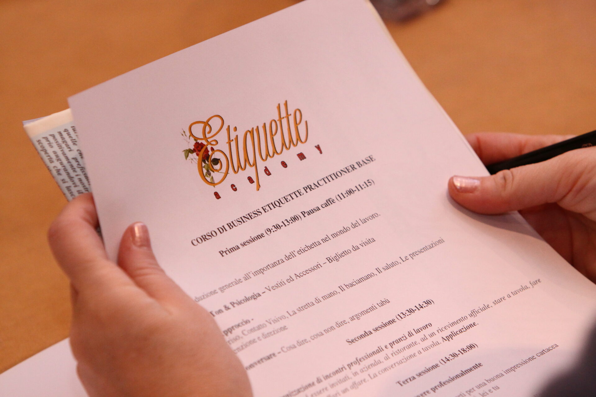 Etiquette Italy: dal 2001 prima scuola di Business Etiquette